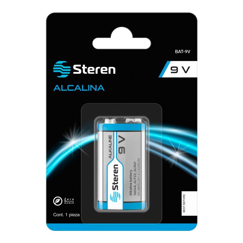 Pila alcalina "9V" cuadrada en Venta | Steren Tienda en Línea