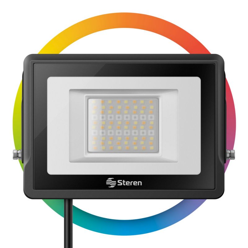 Reflector LED Wi-Fi RGB+W de 30 W para exterior Steren